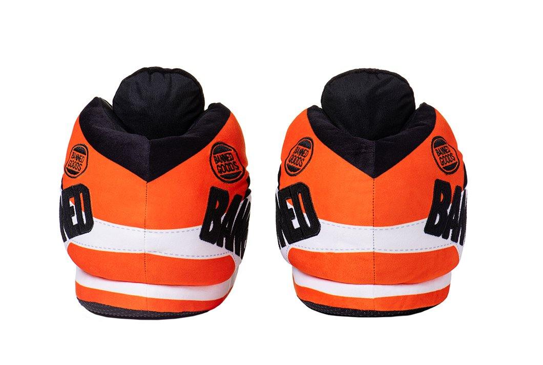 “OG” Orange Hi Top Sneaker Slippers | Banned Goods – B GOODS